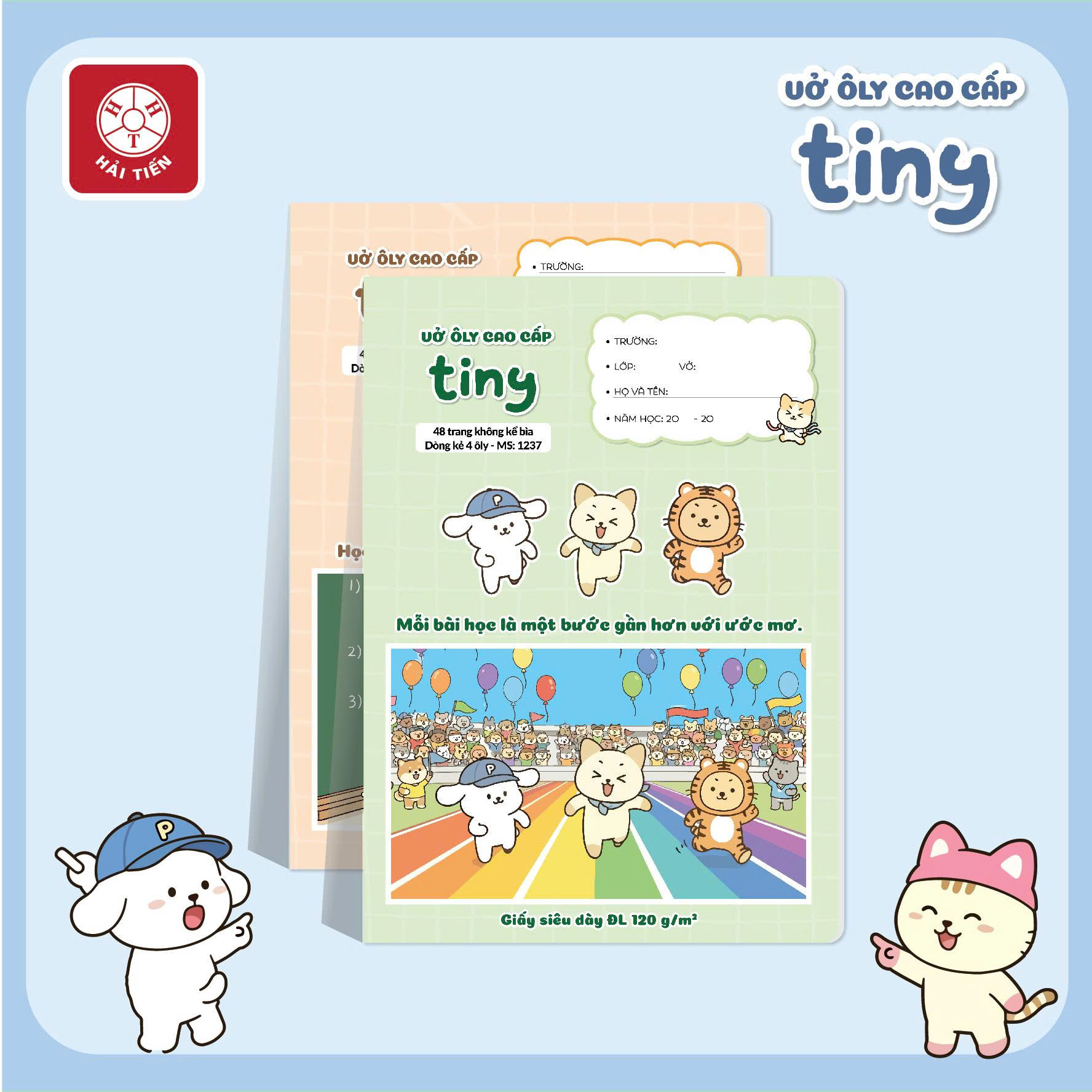 Vở ô ly - Tiny 48 trang