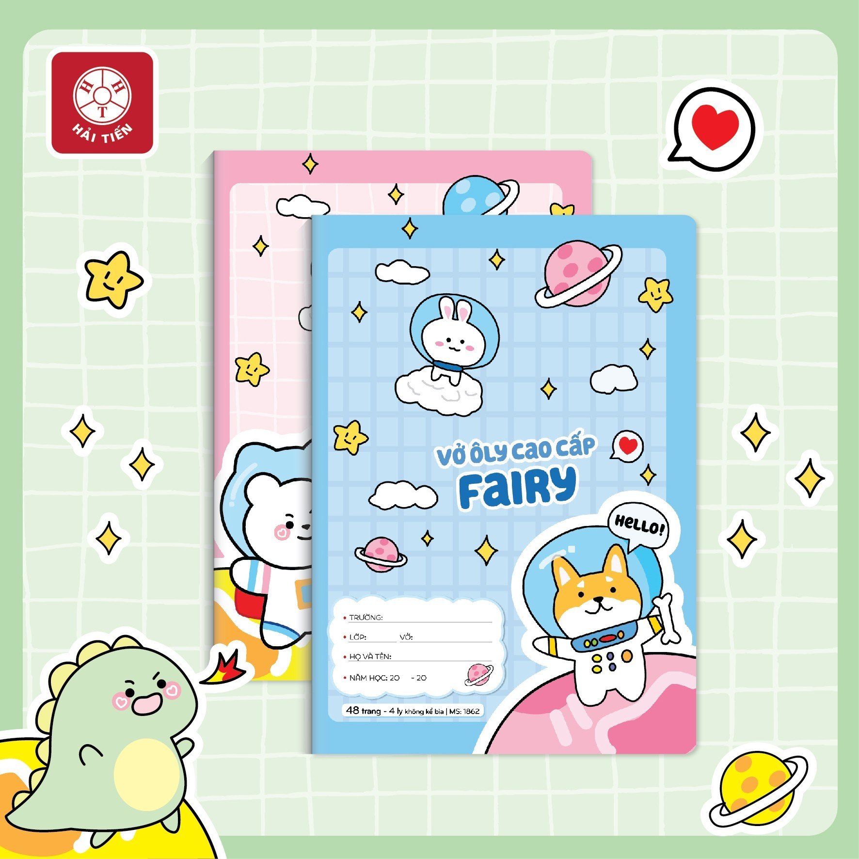 Vở ô ly Hải Tiến cao cấp, giá tốt