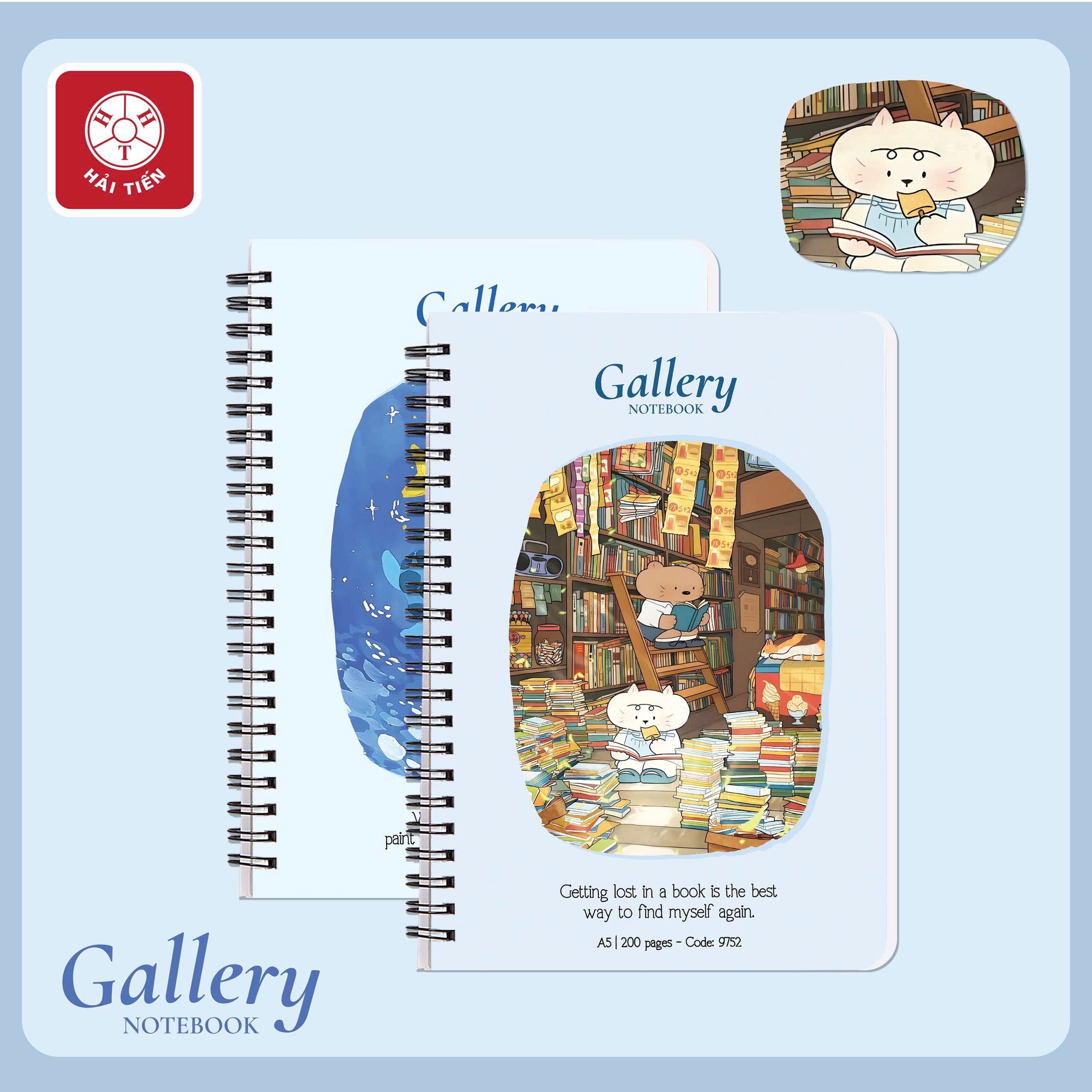 Sổ lò xo - Gallery A6 200 trang